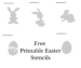 Free Printable Easter Stencils