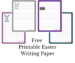 Free Printable Easter Writing Paper Stationery