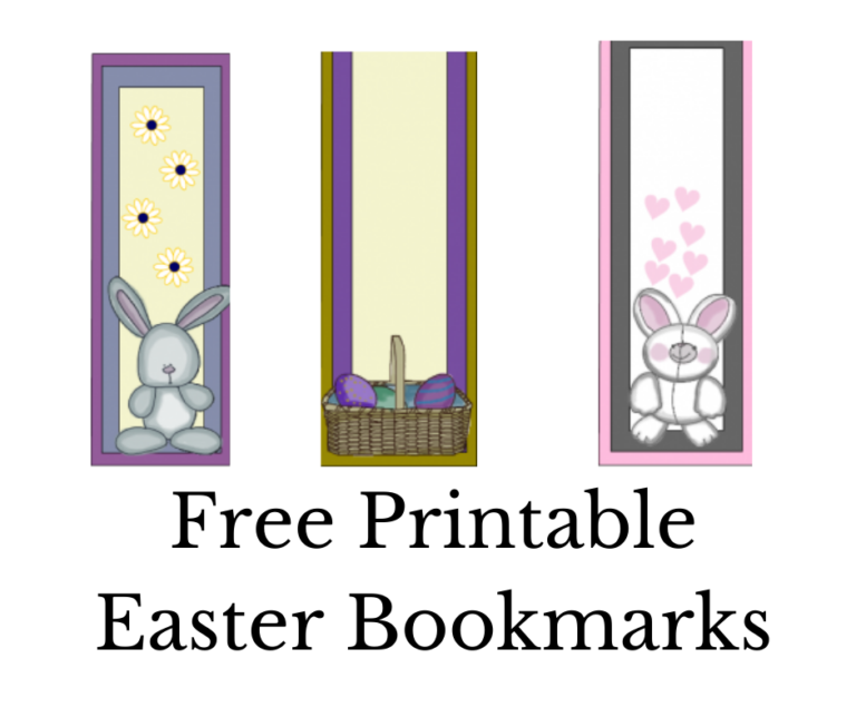 Free Printable Easter Bookmarks