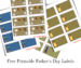 Free Printable Father’s Day Labels