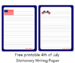 Free printable 4th of July Stationery Writing Paper