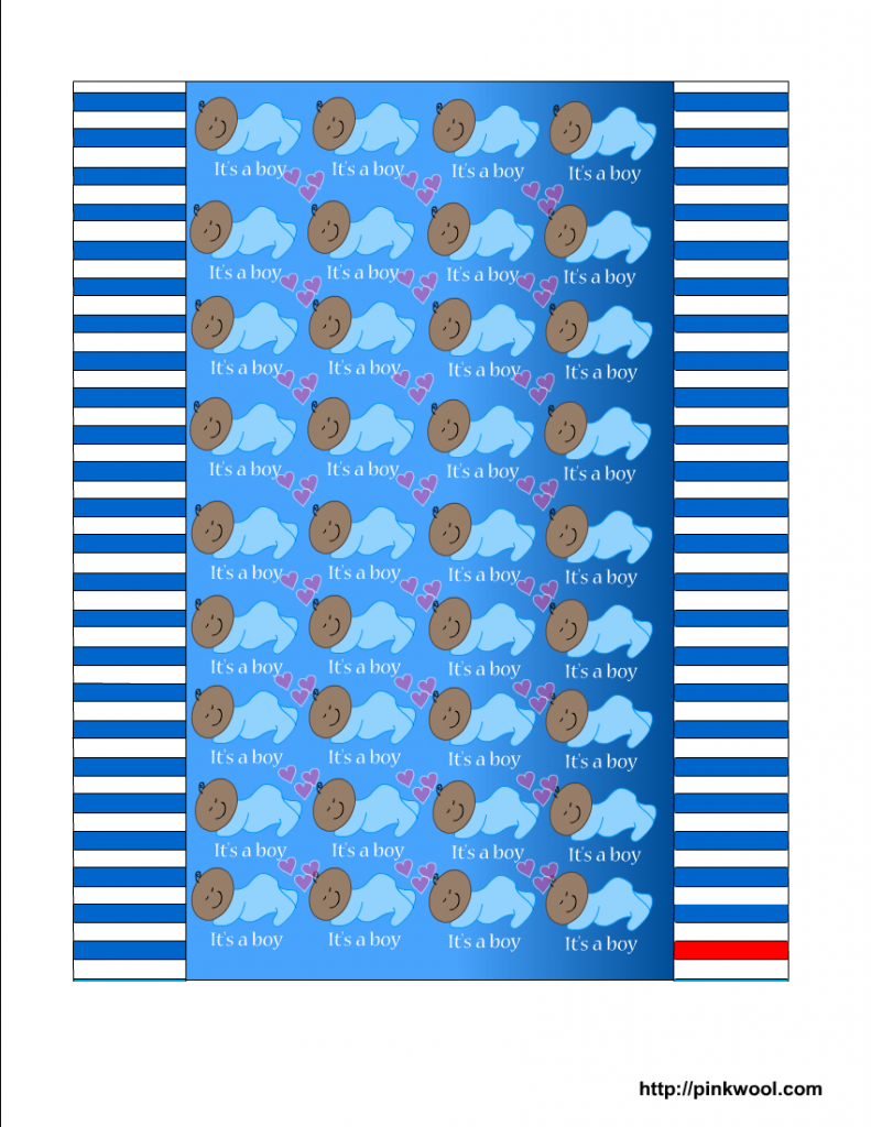 Free Printable Baby Shower Candy Wrappers for Girl and Boy Showers