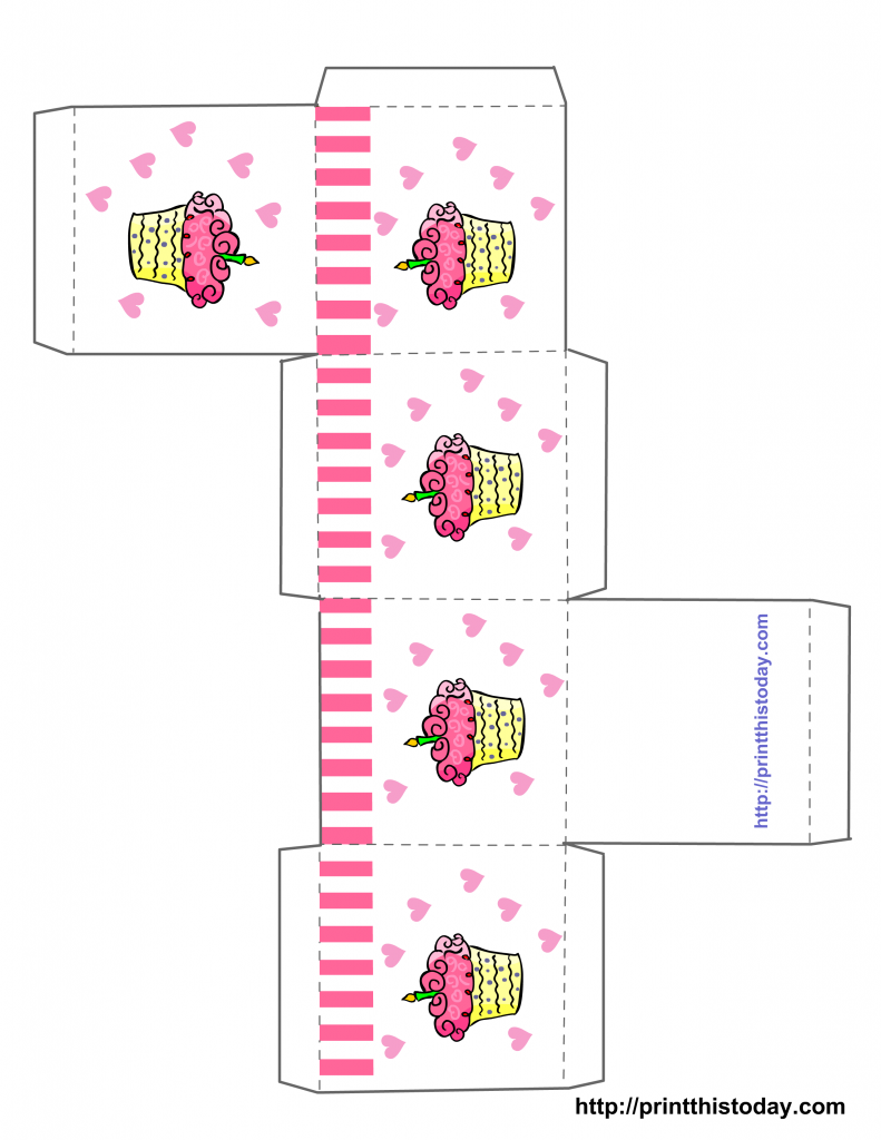 Free Printable Birthday Favor Boxes (Templates)