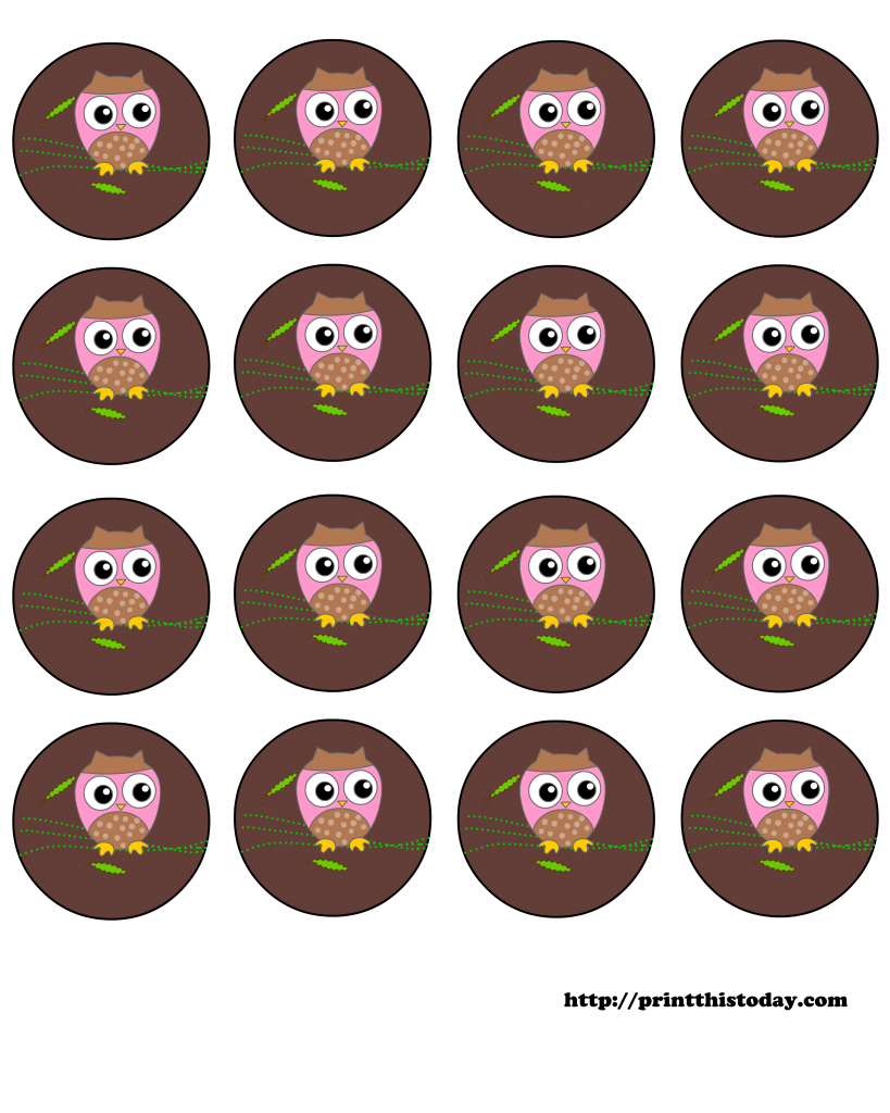 Free Printable Owl Baby Shower Labels