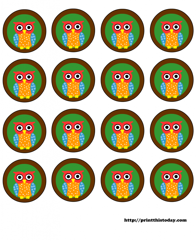 Free Printable Owl Baby Shower Labels
