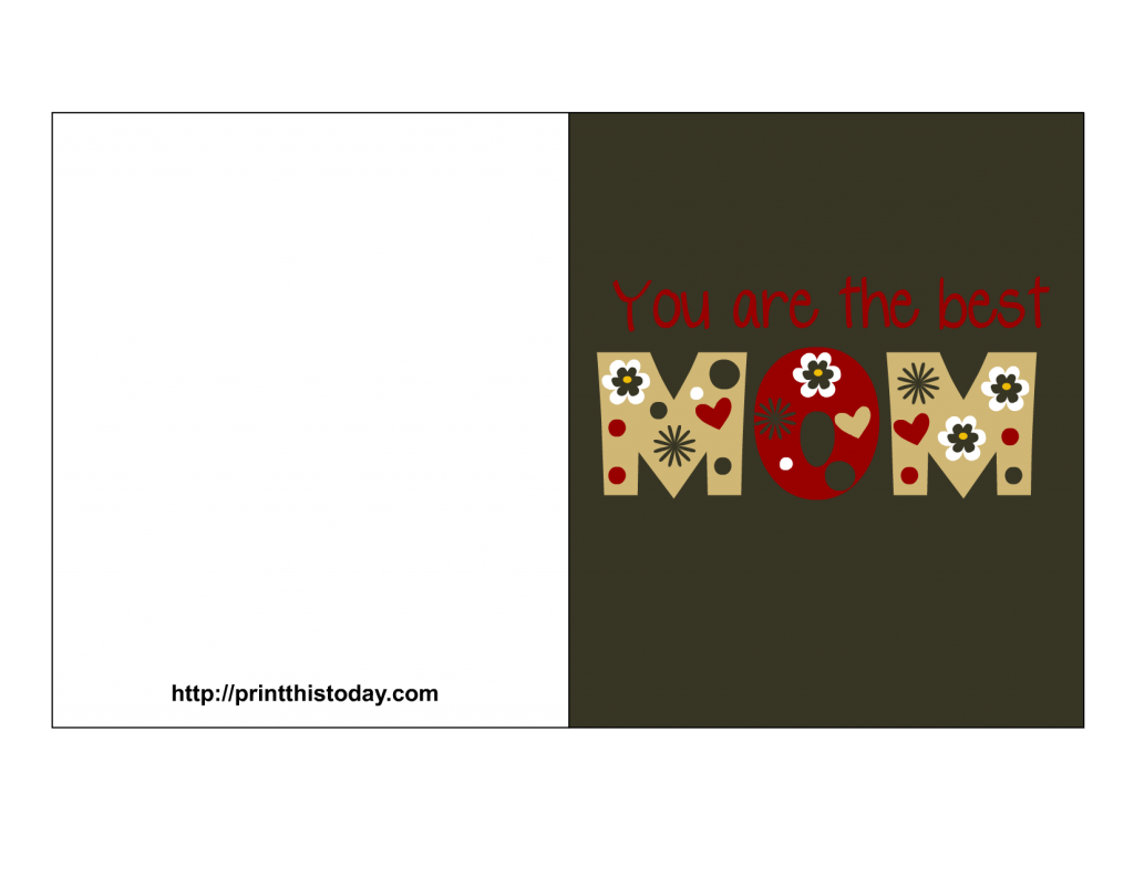 Free Printable Mother’s Day Cards