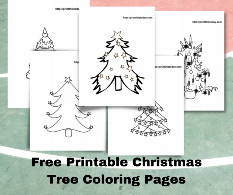 Free Printable Christmas Tree Coloring Pages