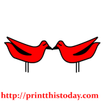 Free Love Birds Clip Art