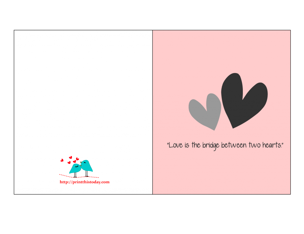 Free Printable Valentine Cards with Love Quotes