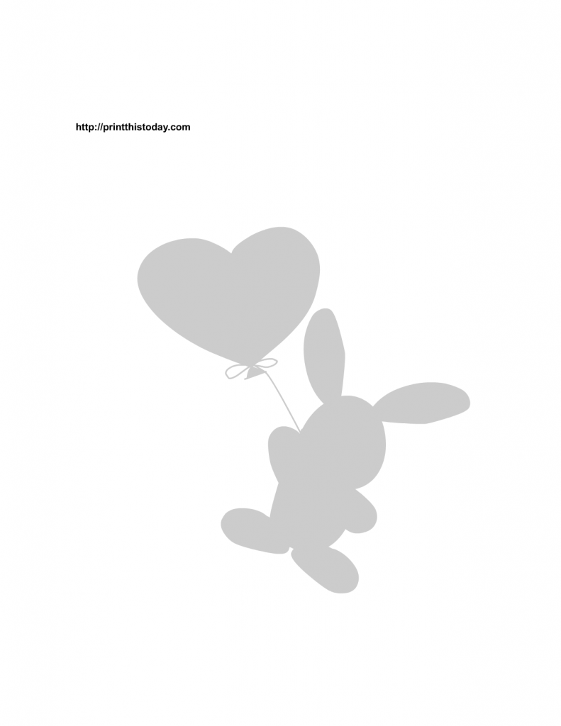 Free Printable Easter Bunny Stencils