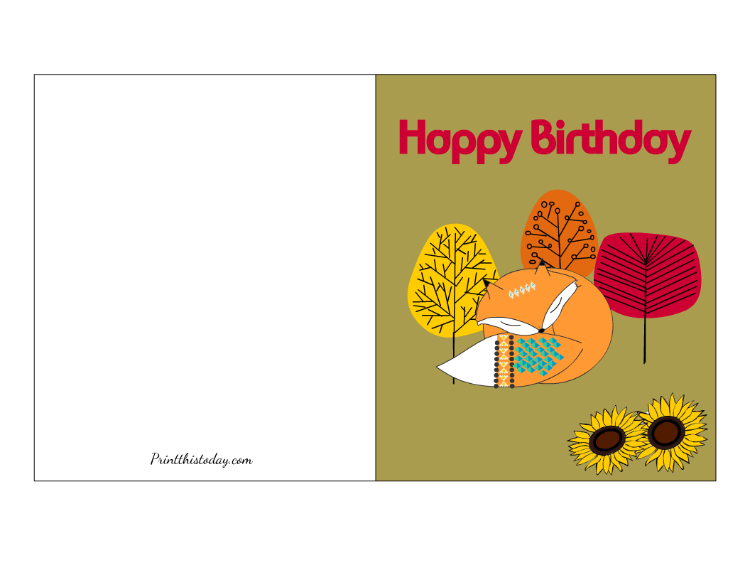 Happy Birthday Card Free Printable Pdf Printable Templates Free