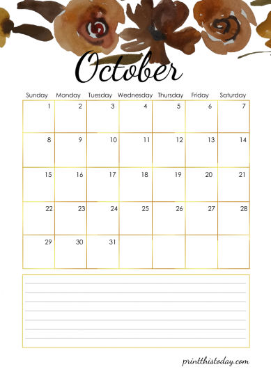 Free Printable 2023 Floral Planner Calendar