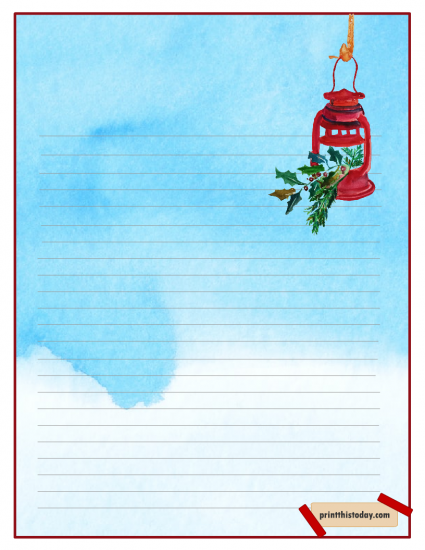 Free Printable Christmas Writing Paper Stationery