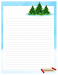 Free Printable Christmas Writing Paper Stationery