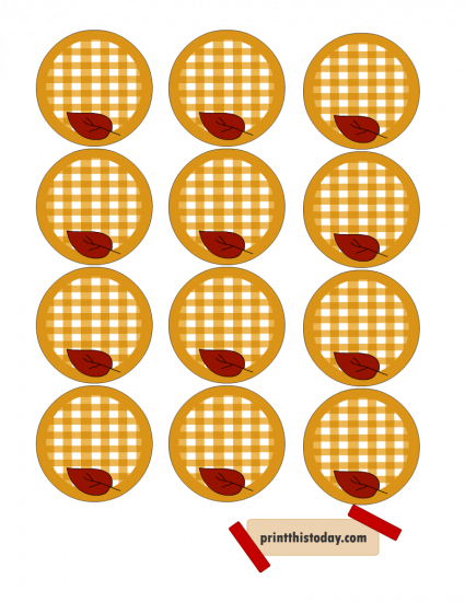 Free Printable Fall Jars and Pantry Labels