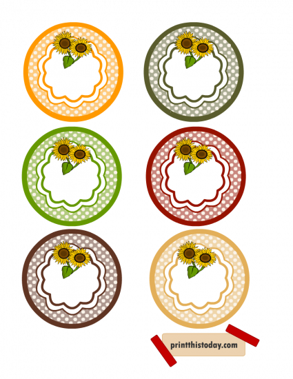 Free Printable Fall Jars and Pantry Labels