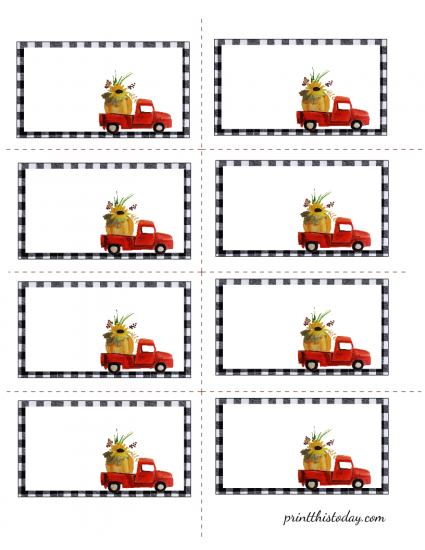 Free Printable Farmhouse Fall Labels for Pantry and Crafts