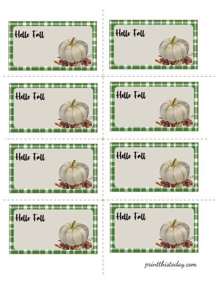 Free Printable Farmhouse Fall Labels for Pantry and Crafts