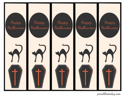 Free Printable Cute Halloween Bookmarks