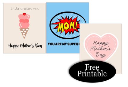 Free Printable Cute Happy Mother’s Day Cards