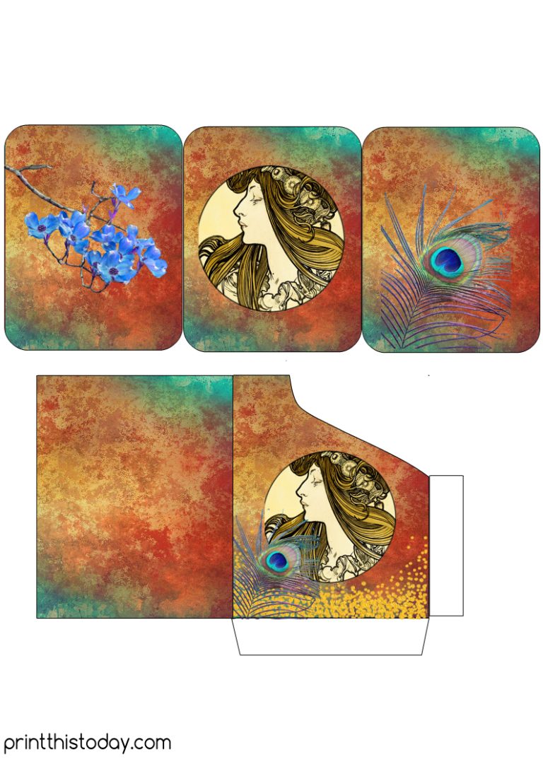 Free Printable Boho Junk Journal Pages, Pockets, and Ephemera