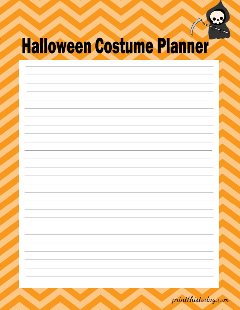 Free Printable Halloween Planner Pages Kit