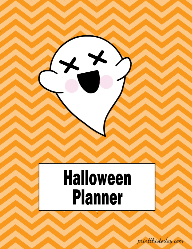 Free Printable Halloween Planner Pages Kit