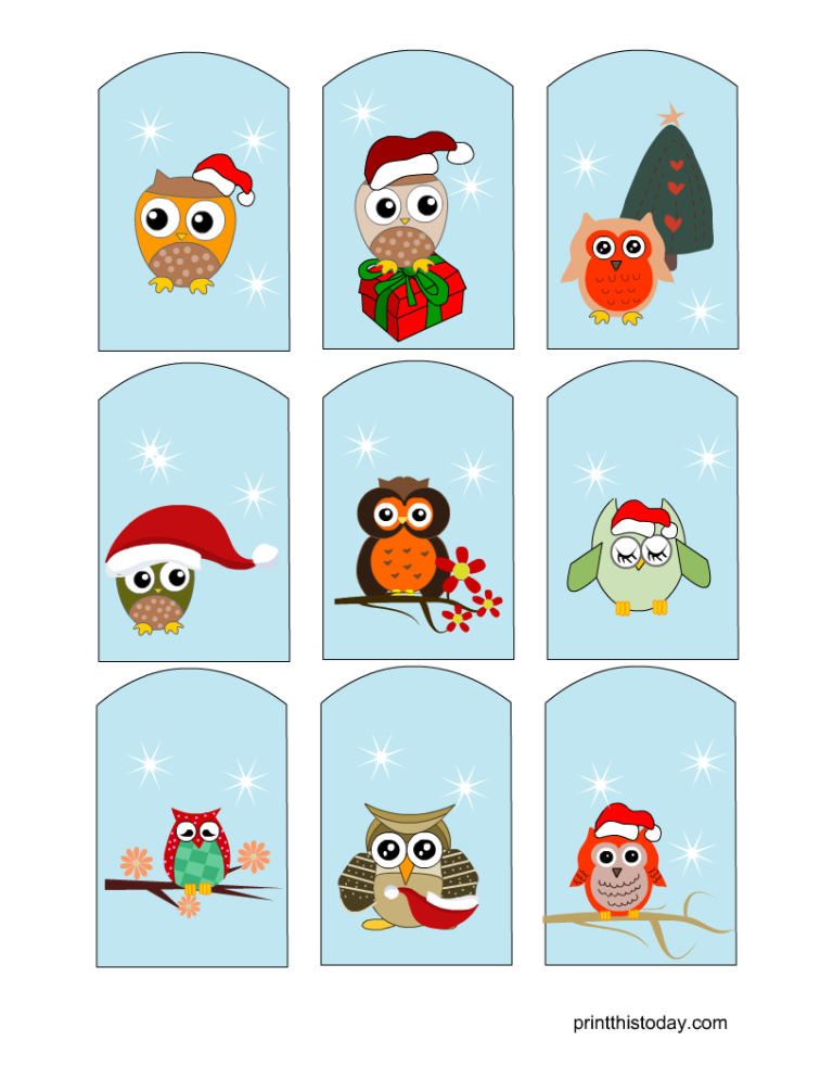 180 Cute Free Printable Christmas Gift Tags