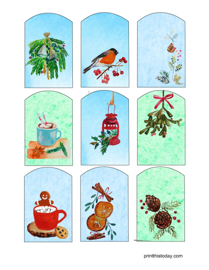 180 Cute Free Printable Christmas Gift Tags