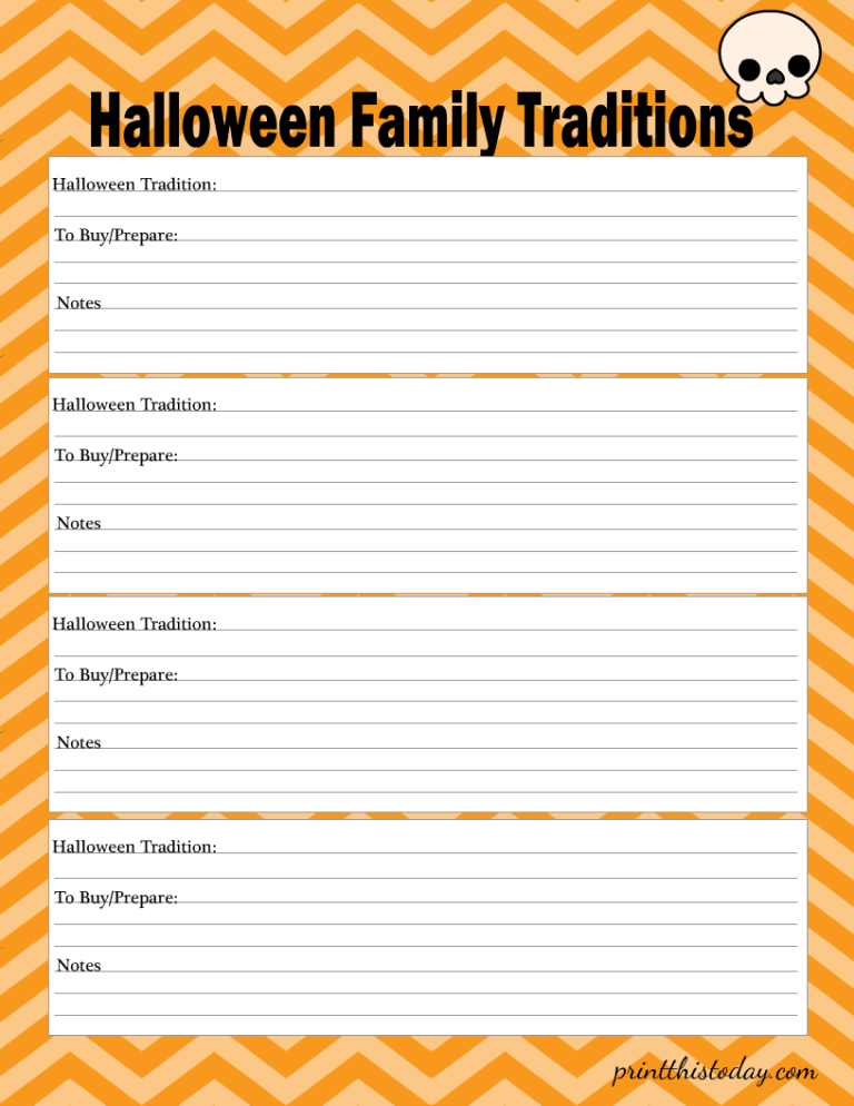 Free Printable Halloween Planner Pages Kit