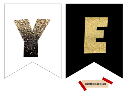 Free Printable Happy New Year Banner