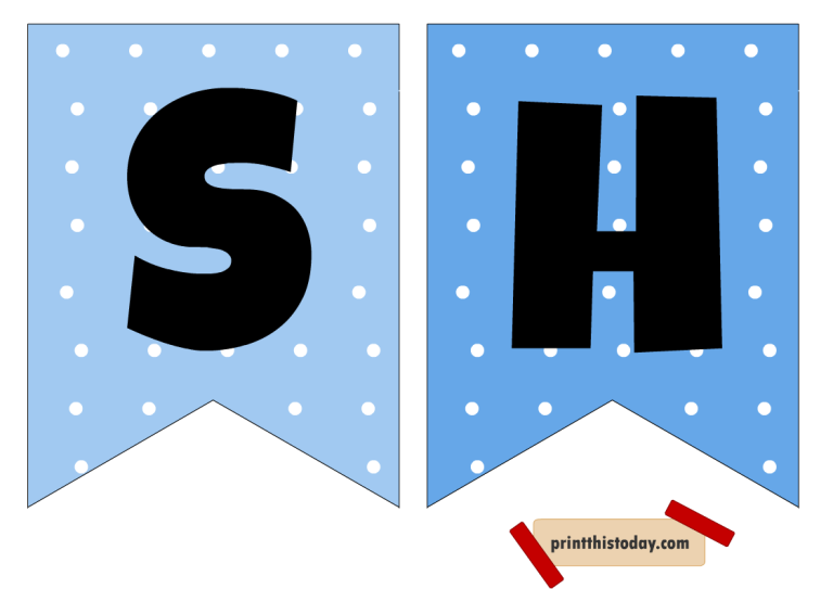 4 Free Printable Cute Baby Shower Banners