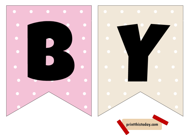 4 Free Printable Cute Baby Shower Banners