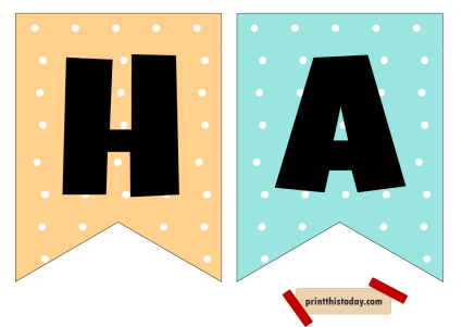 Cute Free Printable Happy Easter Banner