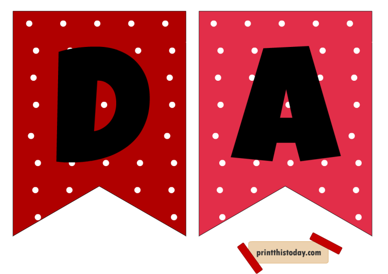 Free Printable Cute Happy Valentines Day Banner