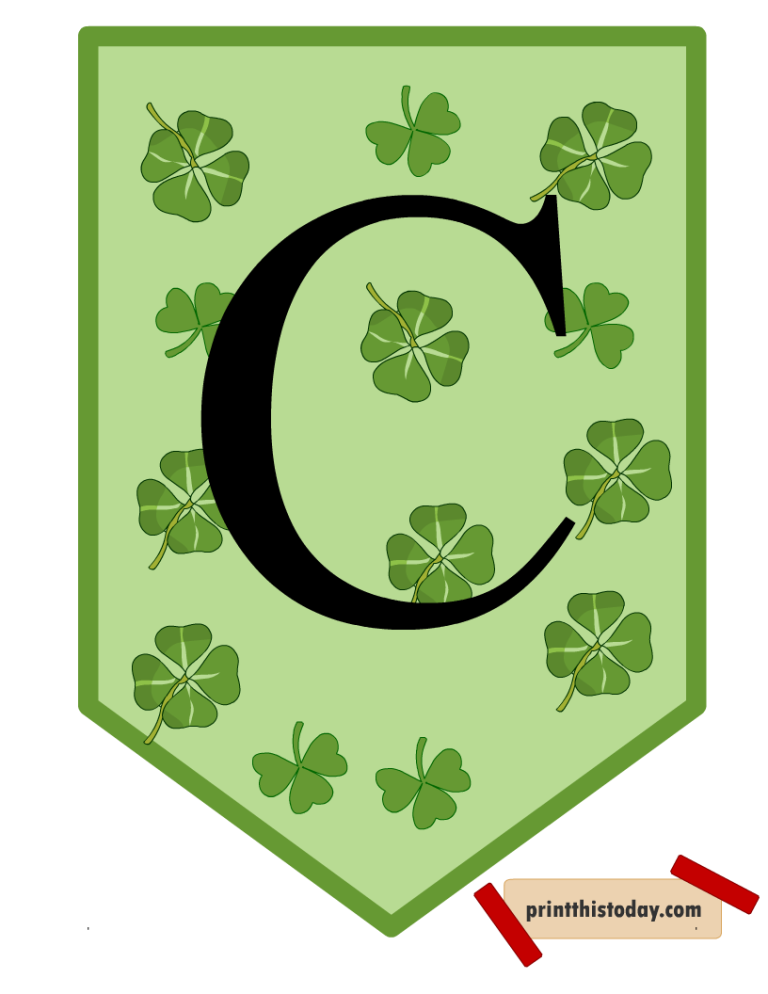 Free Printable Saint Patrick’s Day Banner