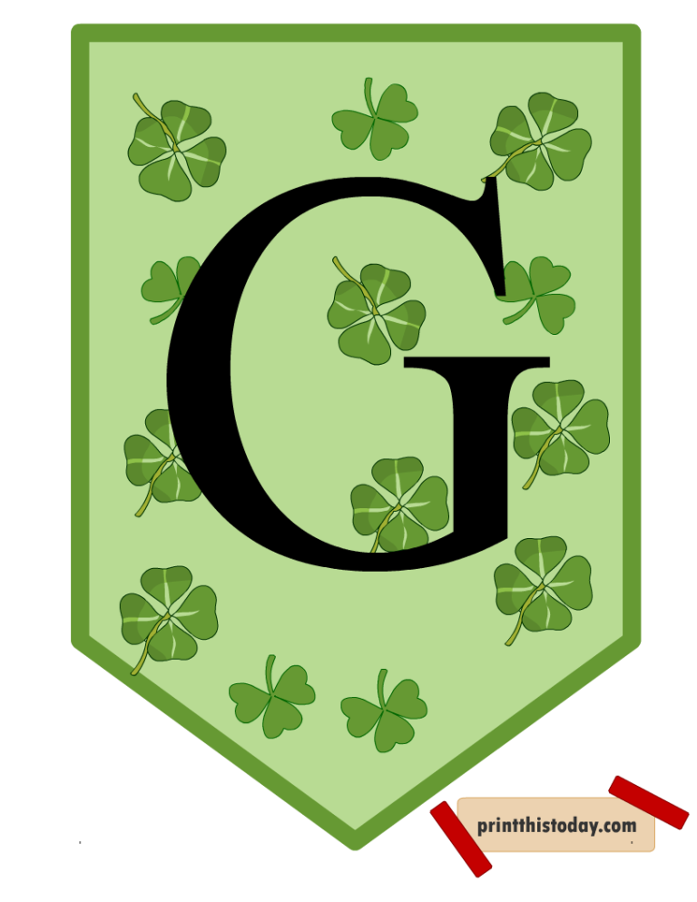 Free Printable Saint Patrick’s Day Banner