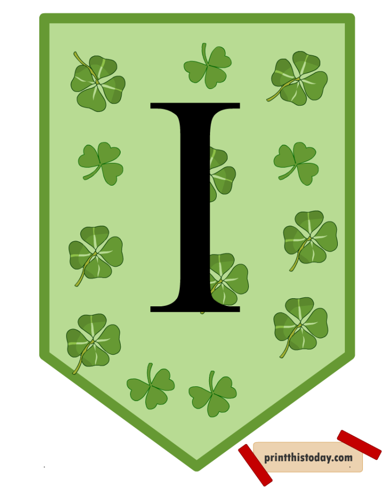 Free Printable Saint Patrick’s Day Banner