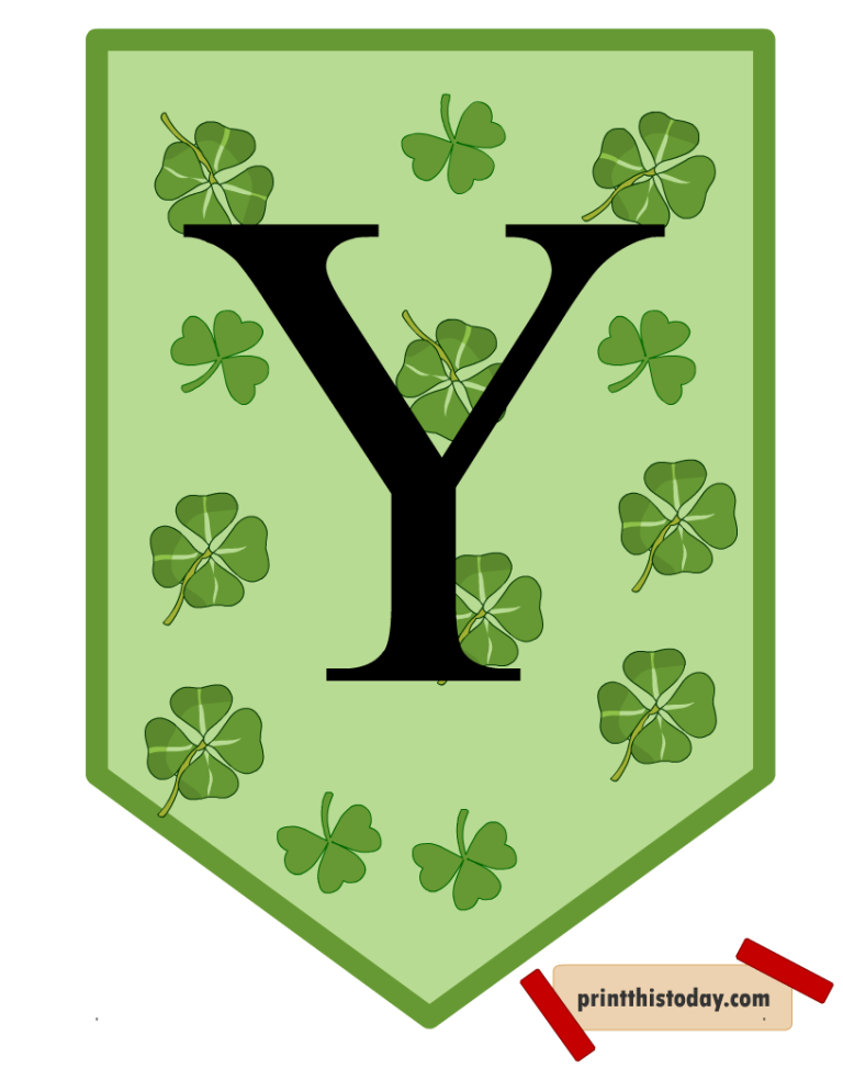 Free Printable Saint Patrick’s Day Banner