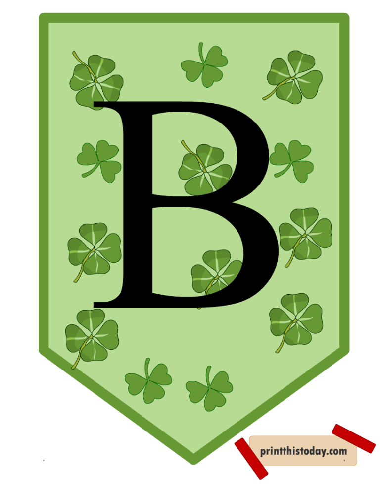 Free Printable Saint Patrick’s Day Banner