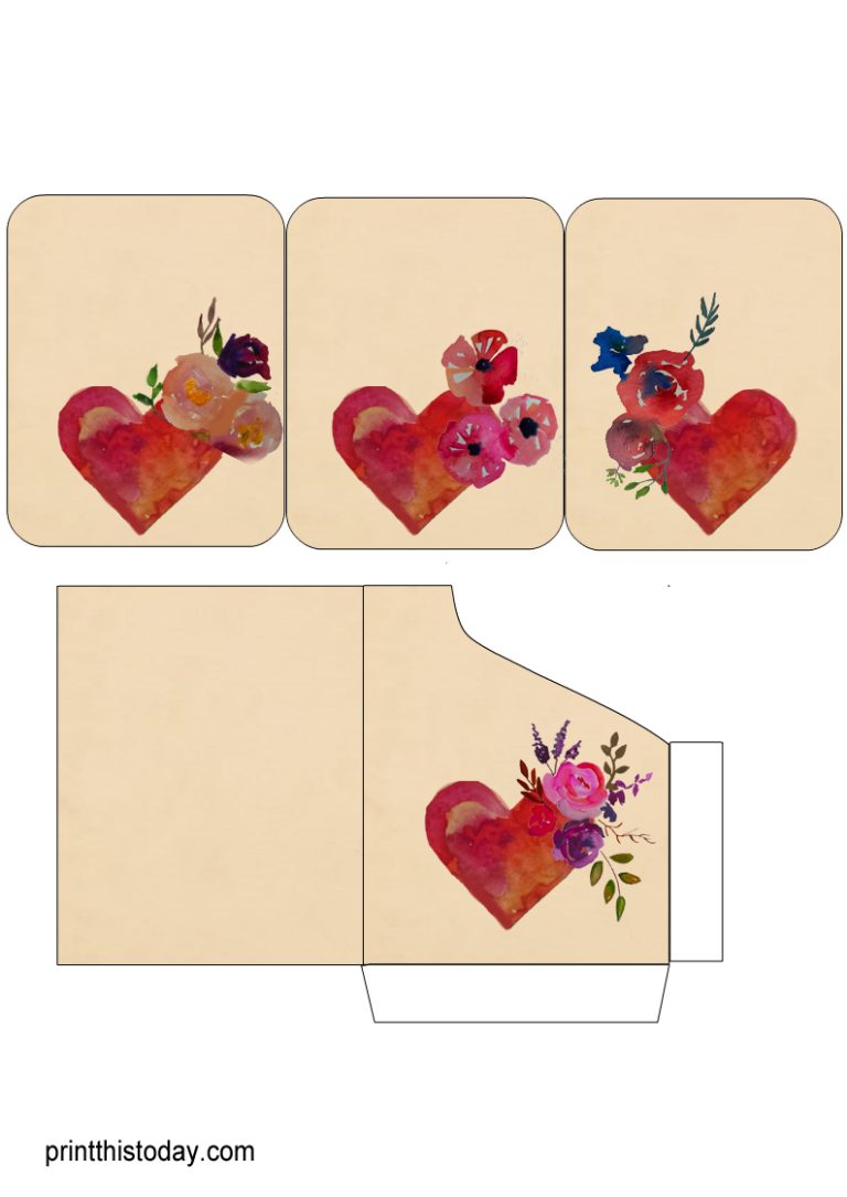 Free Printable Valentine’s Junk Journal Pages and Ephemera