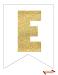 Free Printable Gold Letters and Numbers Banner