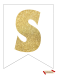 Free Printable Gold Letters and Numbers Banner