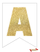 Free Printable Gold Letters and Numbers Banner