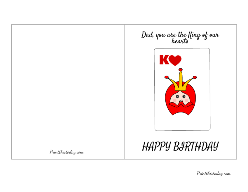 18 Cute and Elegant Free Printable Birthday Cards for Dad