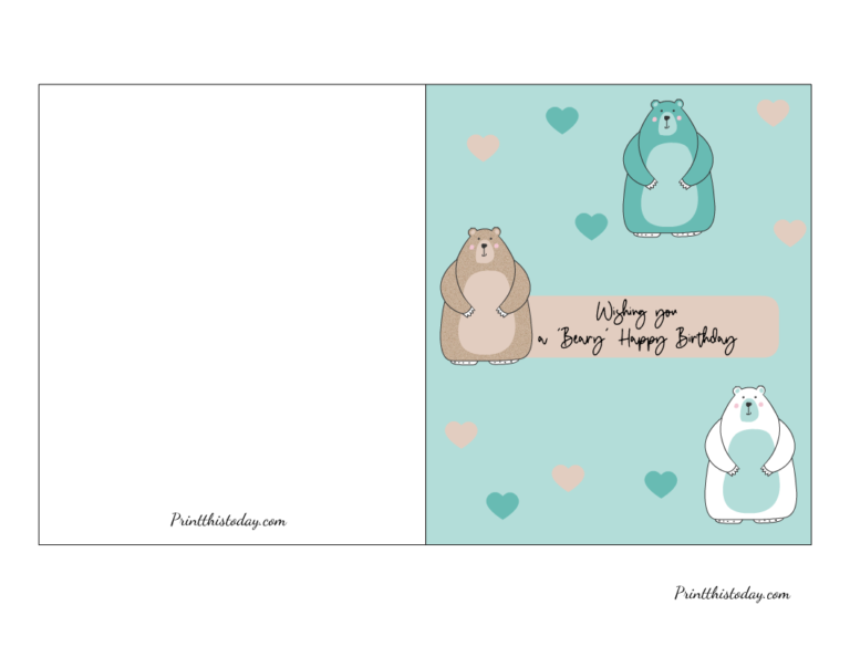 20 Free Printable Birthday Cards for Kids (Cute and Funny)