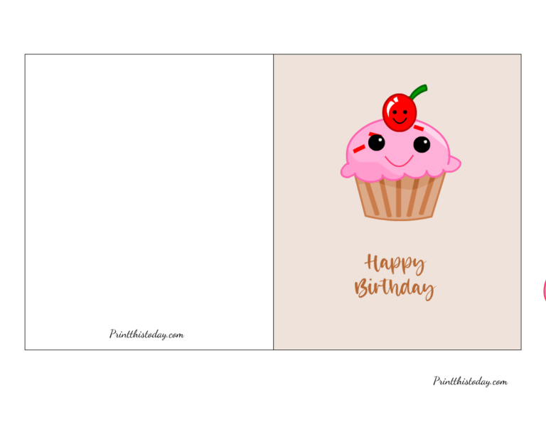 20 Free Printable Birthday Cards for Kids (Cute and Funny)