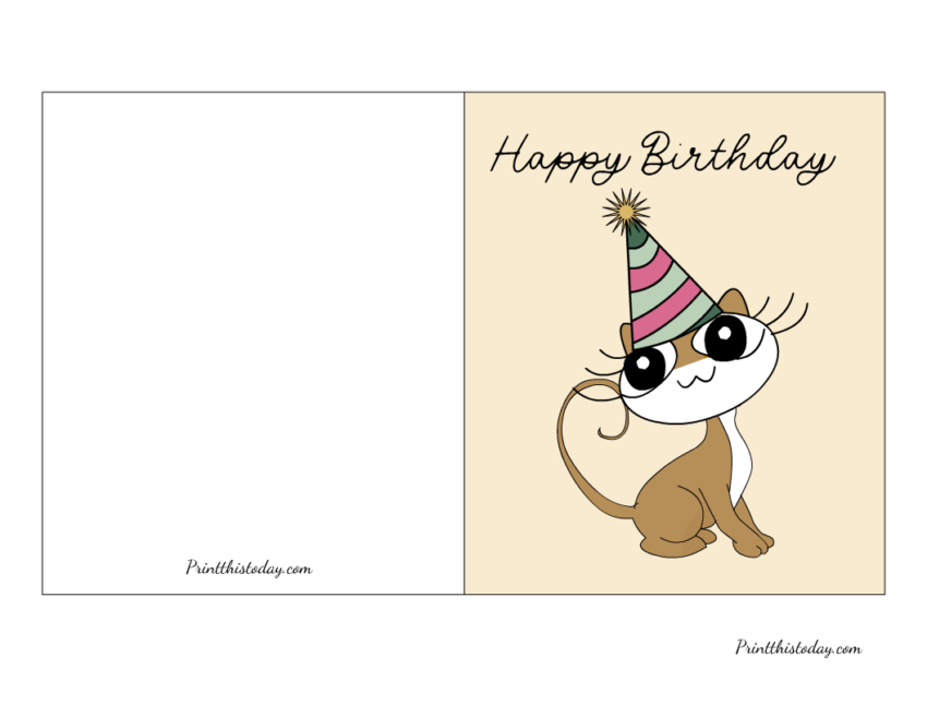 20 Free Printable Birthday Cards for Kids (Cute and Funny)