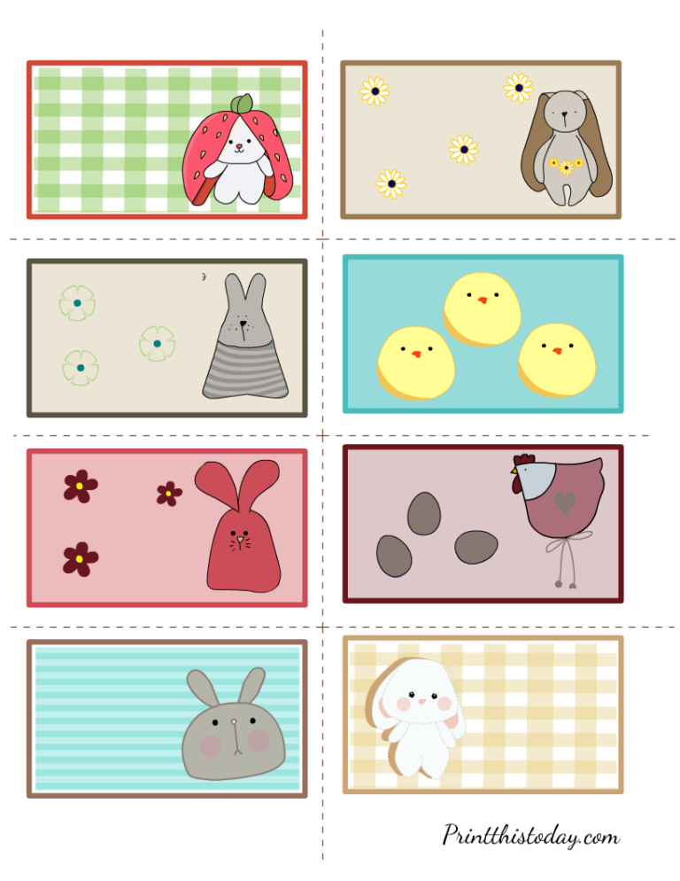 Free Printable Cute Easter Labels