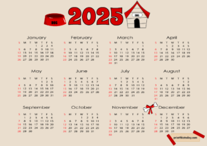 7 Free Printable Cute 2025 Calendars